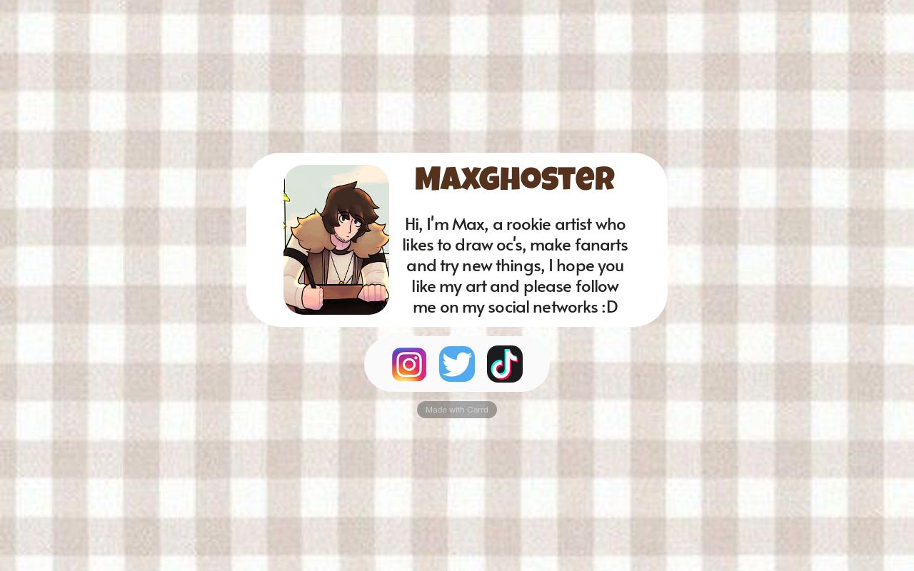Maxghoster's Card